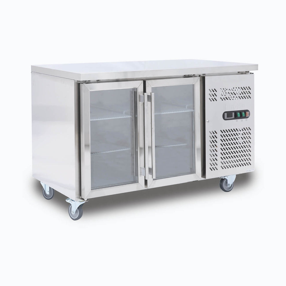 Bromic UBC1360GD-NR – Under Bench Display Fridge - 282L - 2 Doors - Gl ...