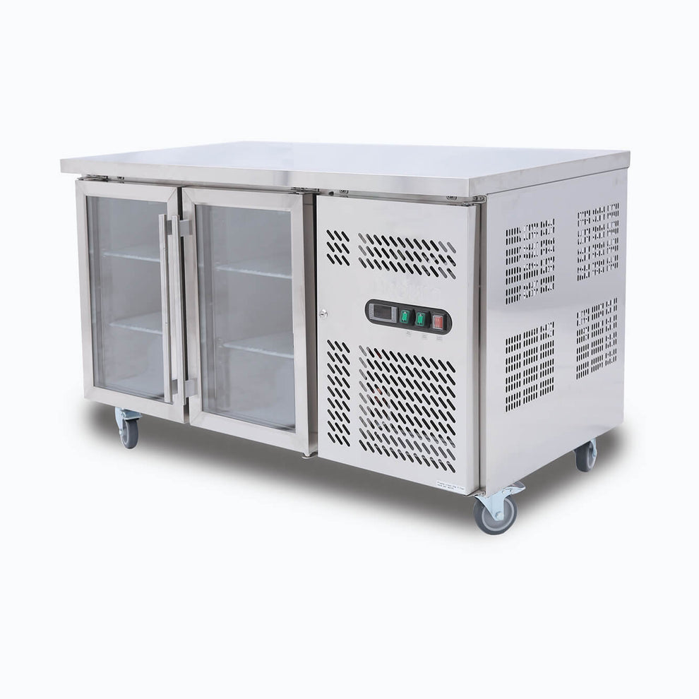 Bromic UBC1360GD-NR – Under Bench Display Fridge - 282L - 2 Doors - Gl ...